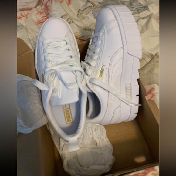 Puma | Shoes | Puma White Platform 75 | Poshmark